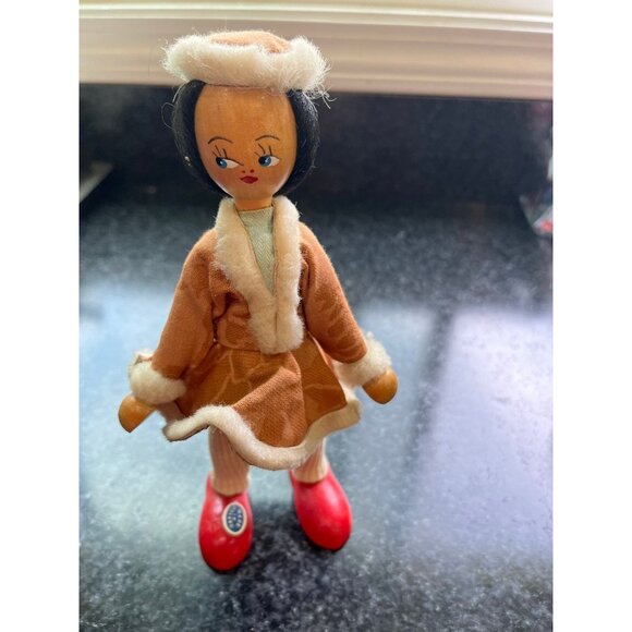 Wooden Peg Female Poseable Doll Poland | Toys | Vintage Wooden Peg ...